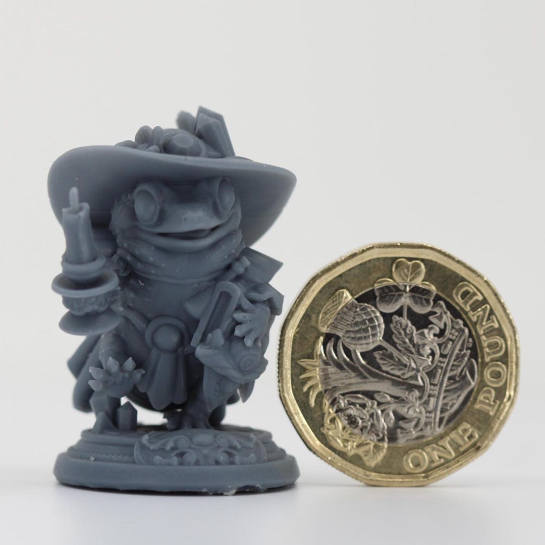 Gecko Wizard : Unpainted D&D, TTRPG Miniature | Pepunki Creatures ...