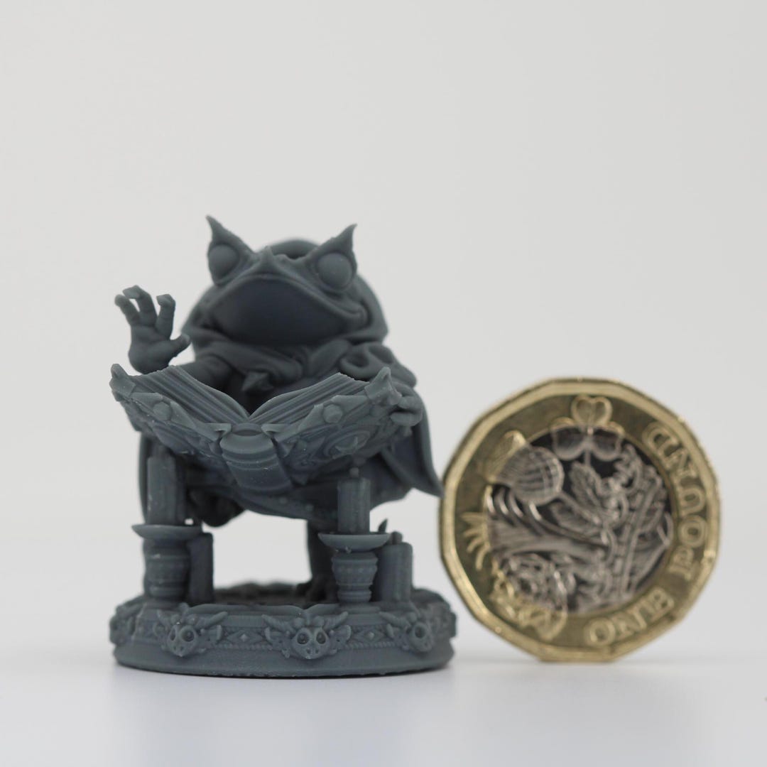 Necromancer Frog : Unpainted D&D, TTRPG Miniature | Pepunki Creatures ...