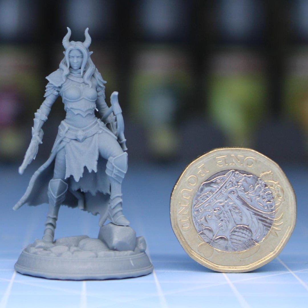Elkava, Tiefling Ranger : Dungeons and Dragons Mini RPG Tabletop ...