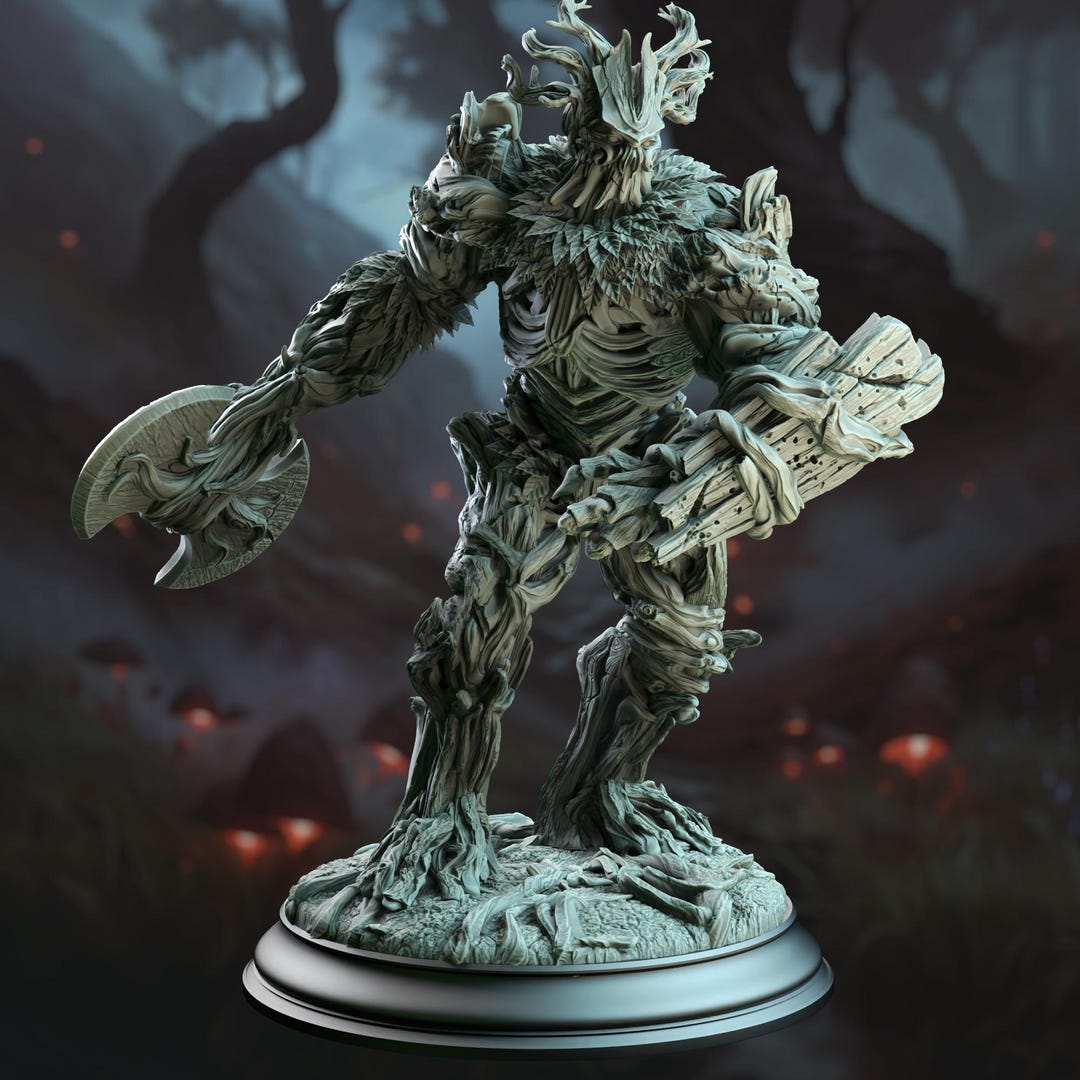 Trostaka the Vengeful Treant | 3D Printed Dnd Miniature for Tabletop D ...