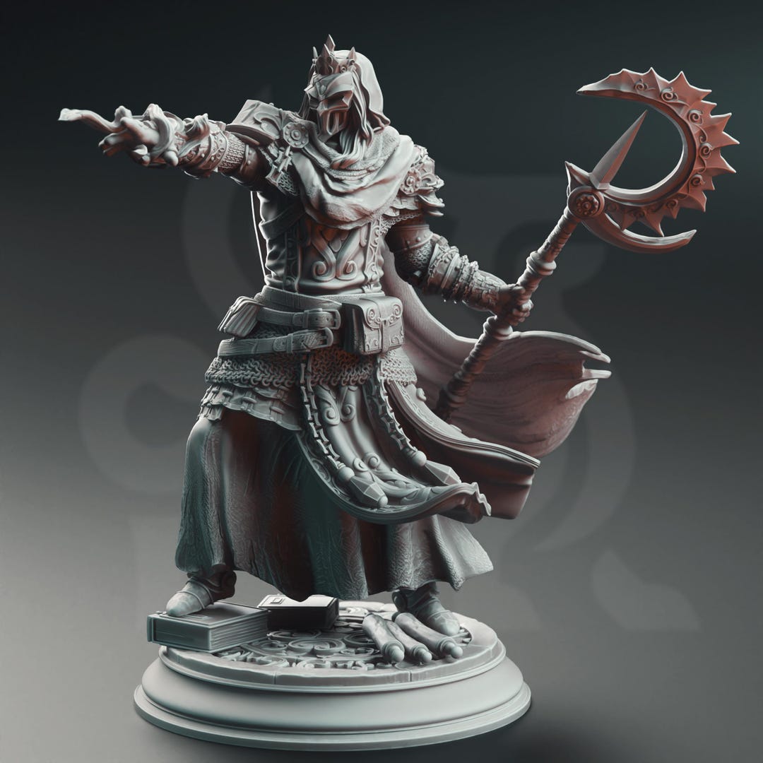 Bastian the Everknowing: Psionic Spell Knight Resin Miniature (32mm ...