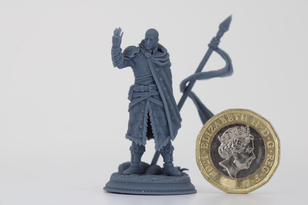Human Psionic Knight Miniature: D&D, Pathfinder, Frostgrave - 32mm/75mm ...