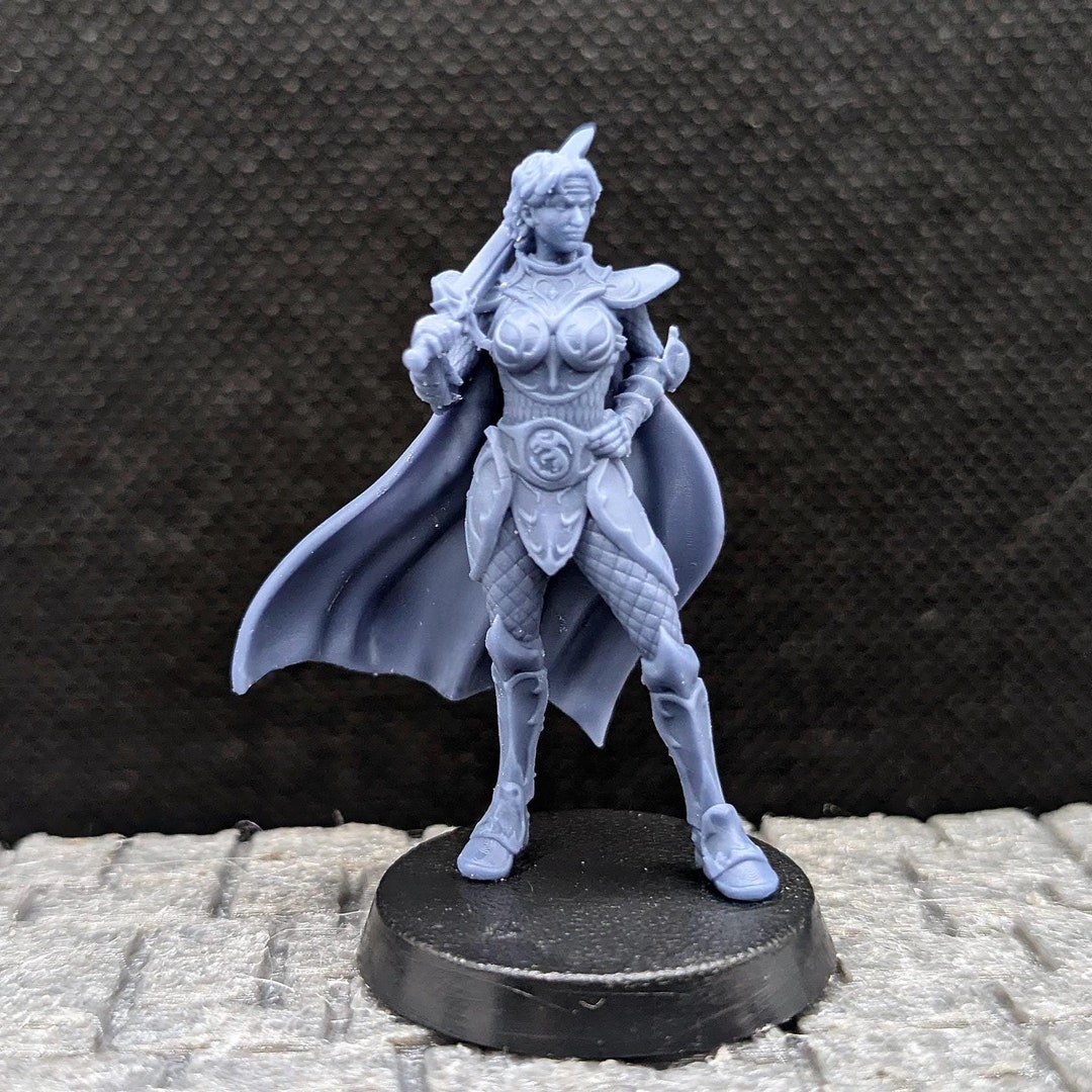 Kyra, Female Human Fighter: D&D, Pathfinder, Frostgrave, 3D Resin ...