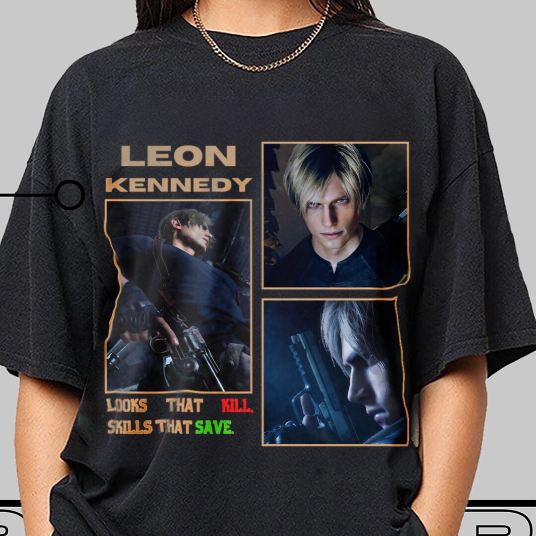Vintage Leon Kennedy T-shirt, Valentines Gift for Women and Men - Etsy