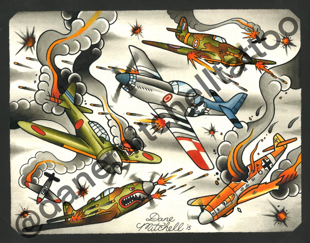 WWII Fighter Plane Flash - Etsy
