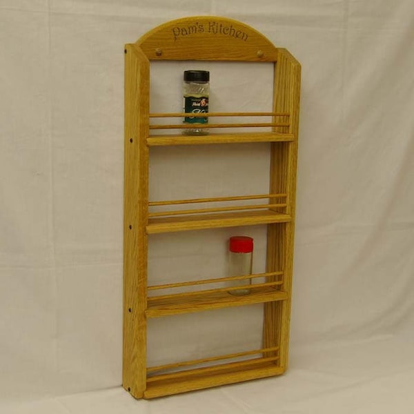Wooden Spice Rack - Etsy