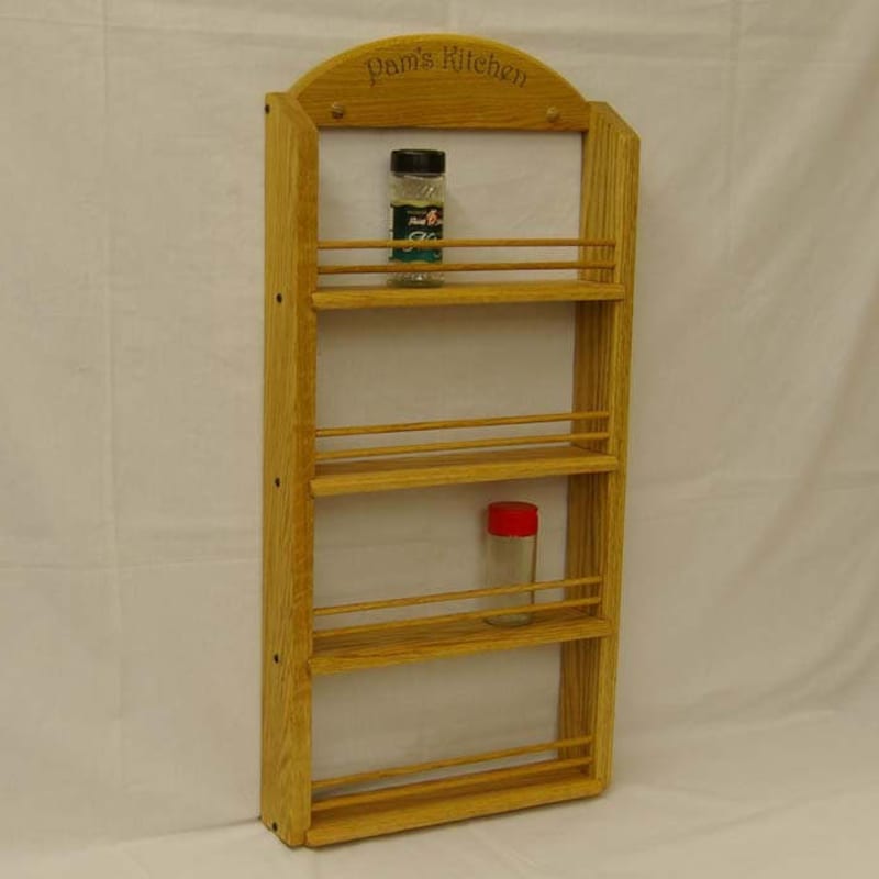 Wooden Spice Rack - Etsy
