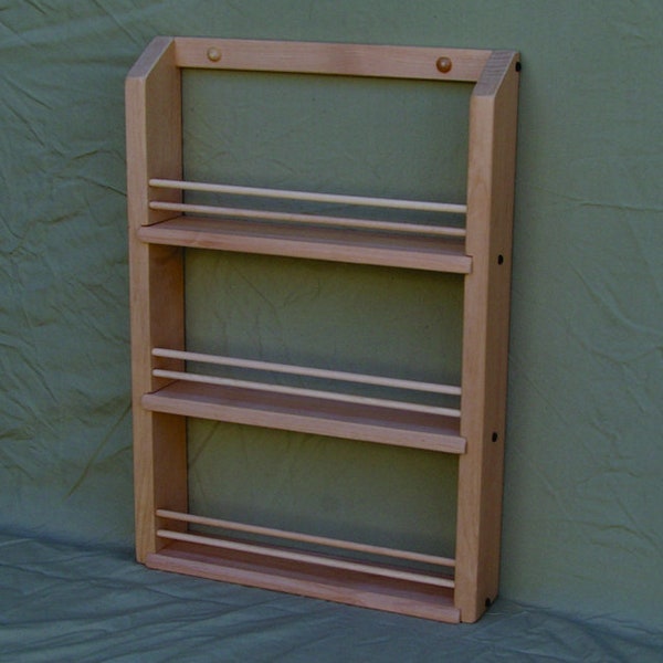 Wood Spice Rack Wall Mount - Etsy