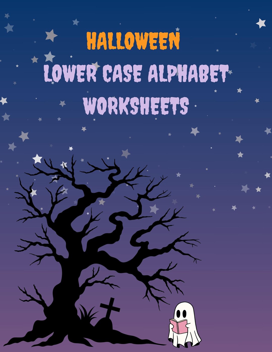 Halloween Alphabet Worksheet for Preschool - Etsy