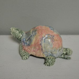 Ceramic Box Turtle "on the Move" - Etsy