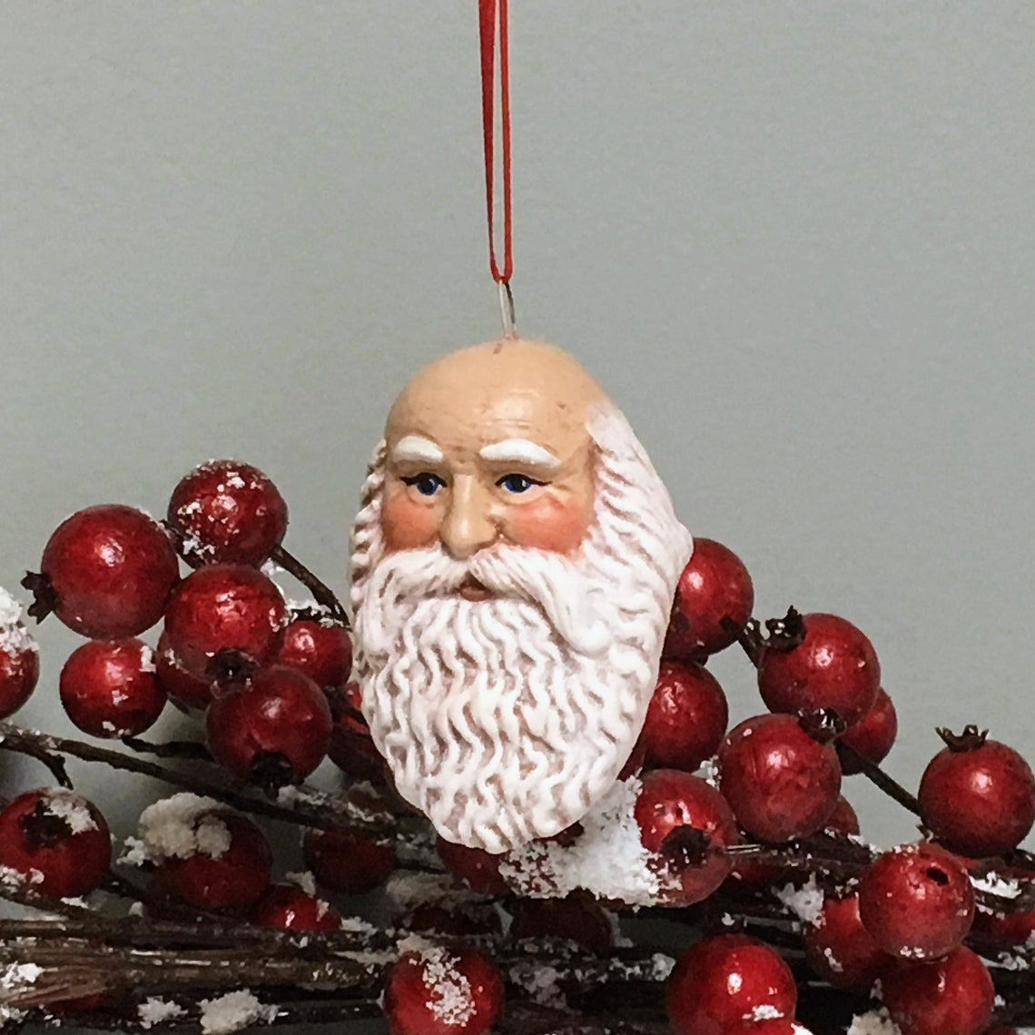 Ceramic Christmas Ornament - Santa Claus - Etsy