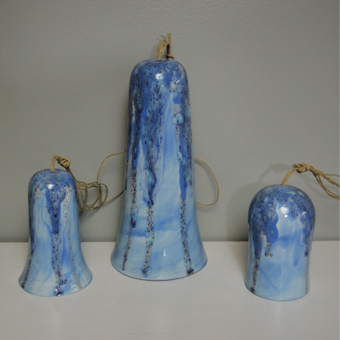 Rounded Ceramic Small Stack Wind Bell Wind Chime Shades of - Etsy