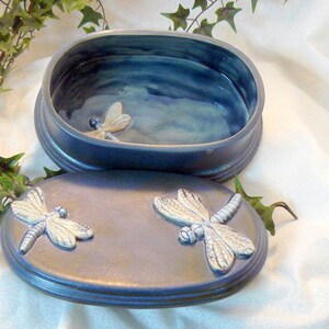 Oval Dragonfly Jewelry Box - Etsy