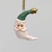 Ceramic Santa Crescent Moon Christmas Ornament Mint Green - Etsy