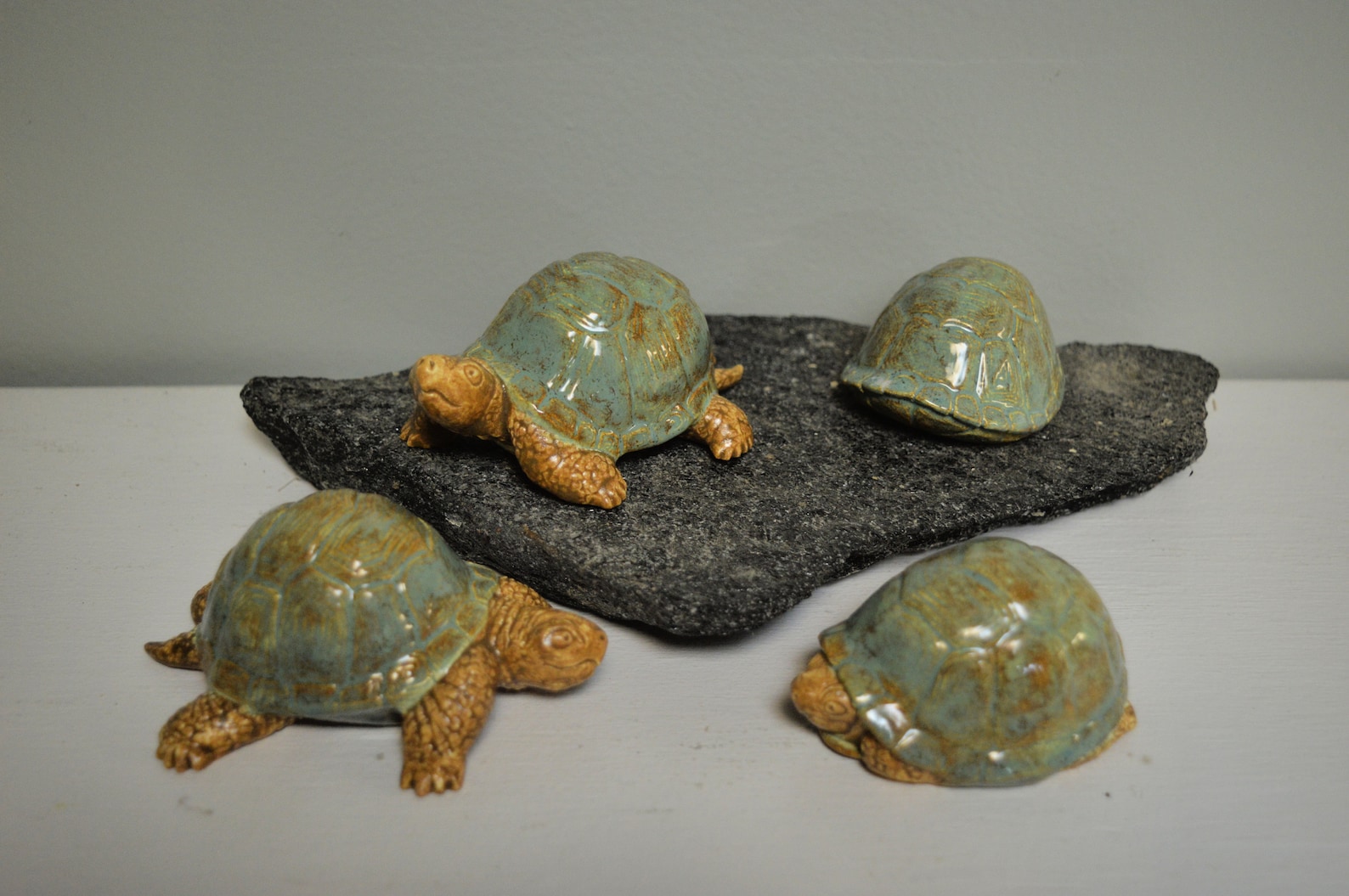 Ceramic Box Turtle on My Way - Etsy