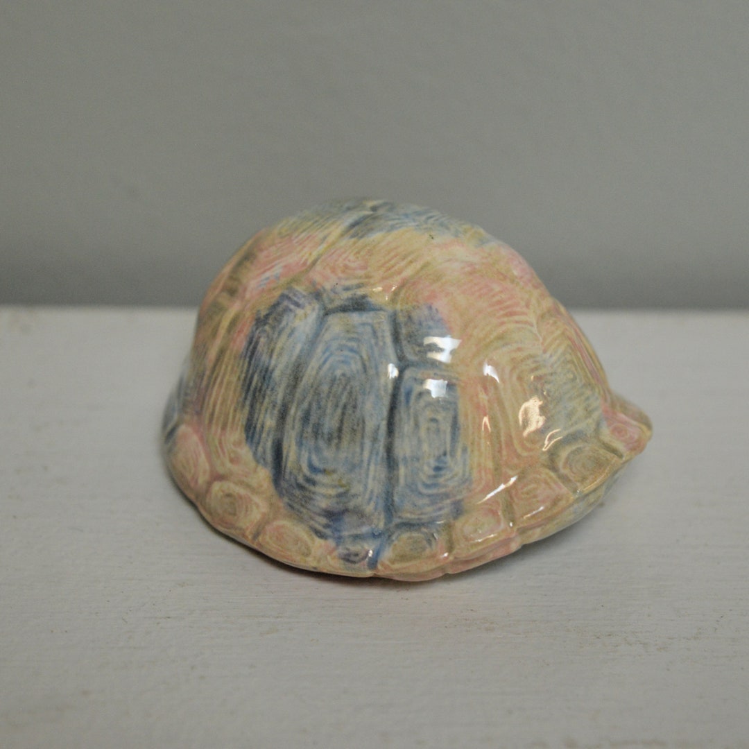 Ceramic Box Turtle "you Can't See Me" - Etsy