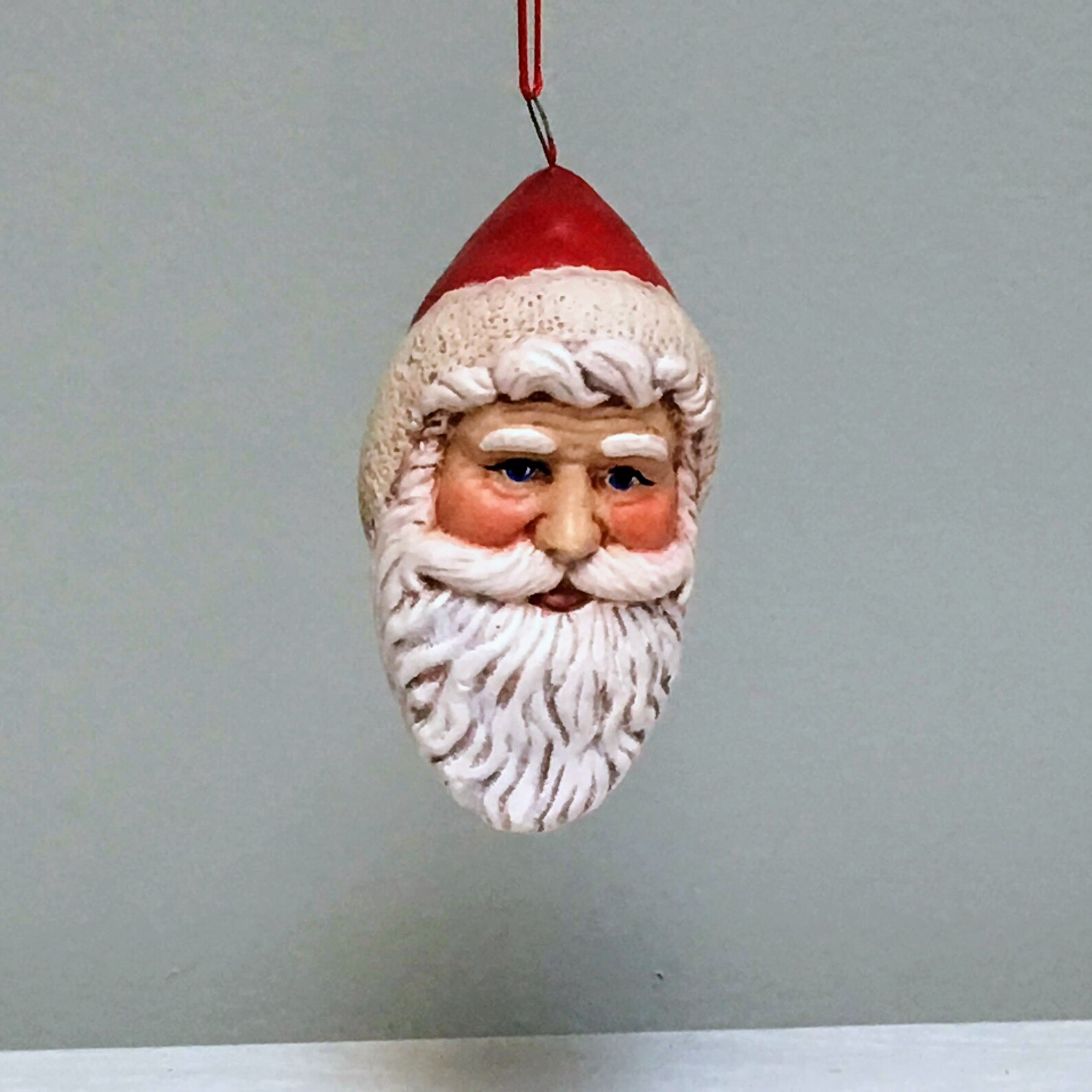 Ceramic Christmas Ornament Stocking Hat Santa Claus - Etsy