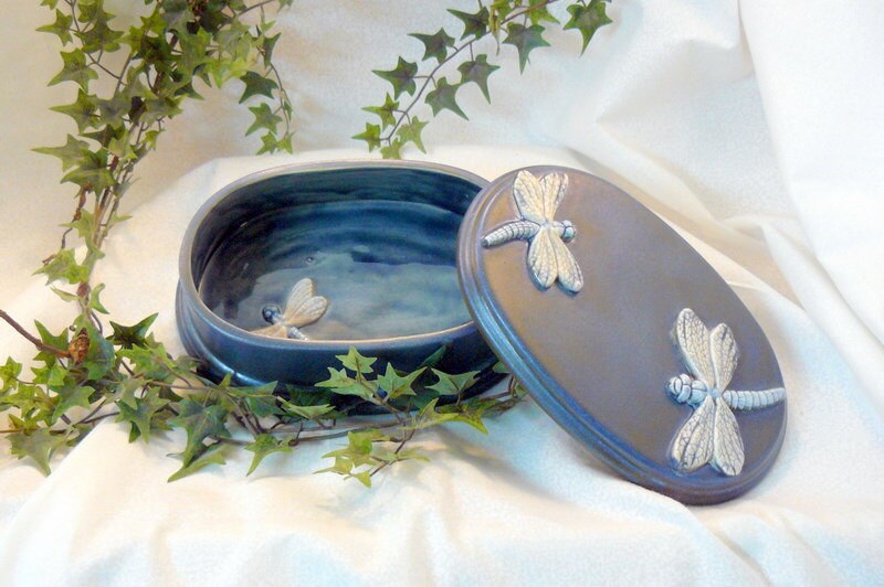 Oval Dragonfly Jewelry Box - Etsy