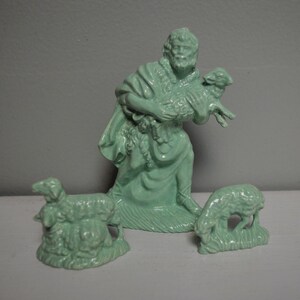 Jade Green Ceramic Nativity Scene - Etsy