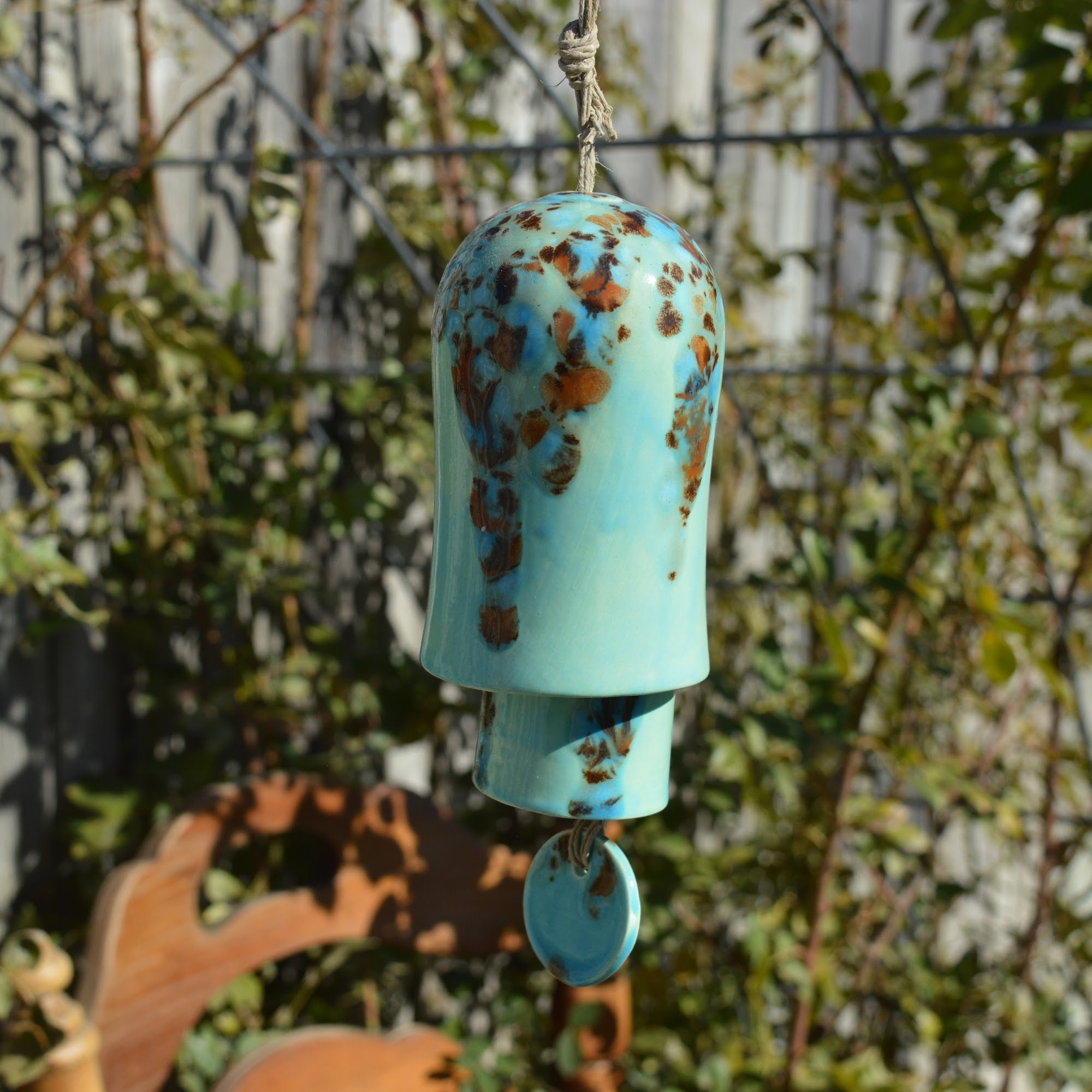 Rounded Ceramic Small Stack Wind Bell Wind Chime Light | Etsy