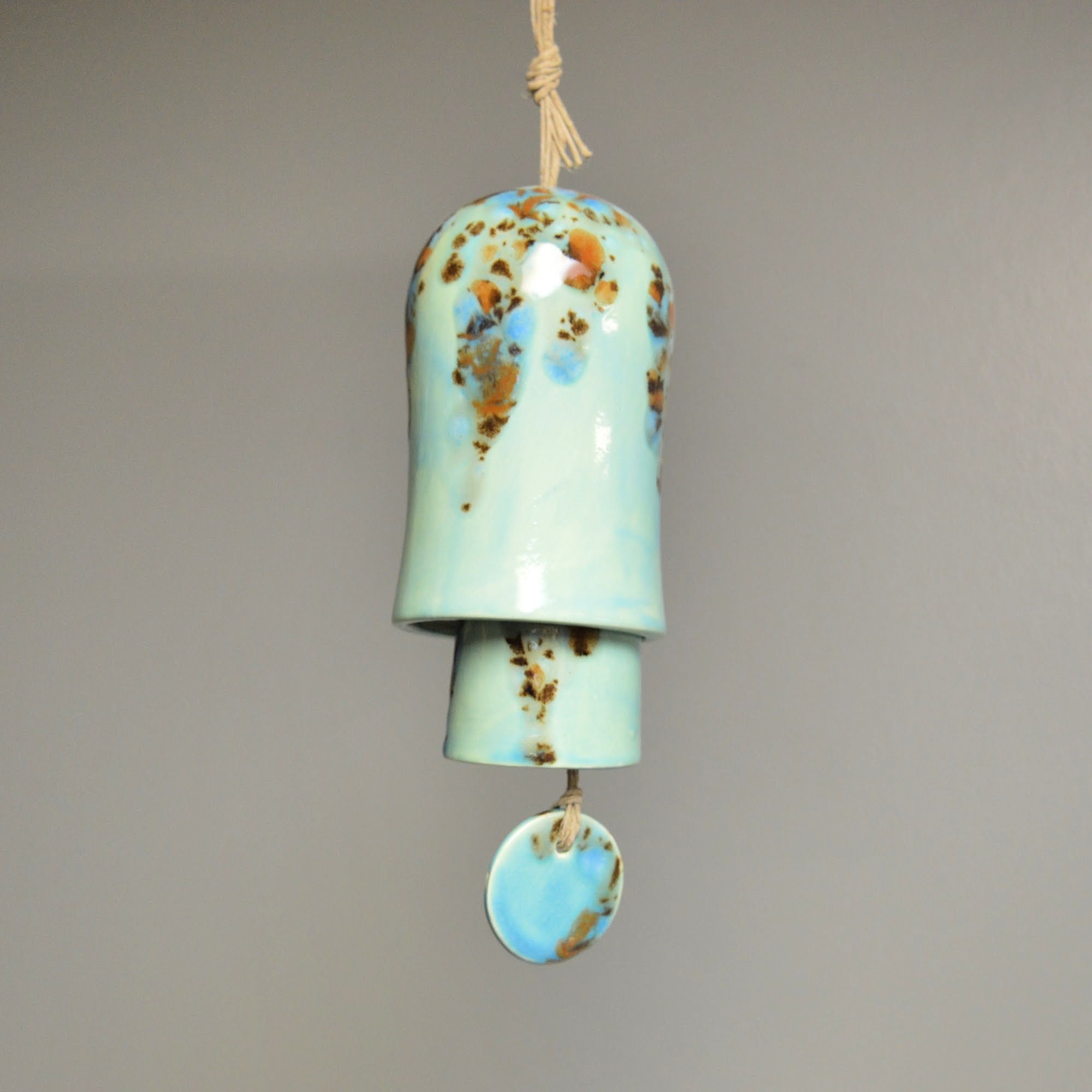 Rounded Ceramic Small Stack Wind Bell Wind Chime Light | Etsy