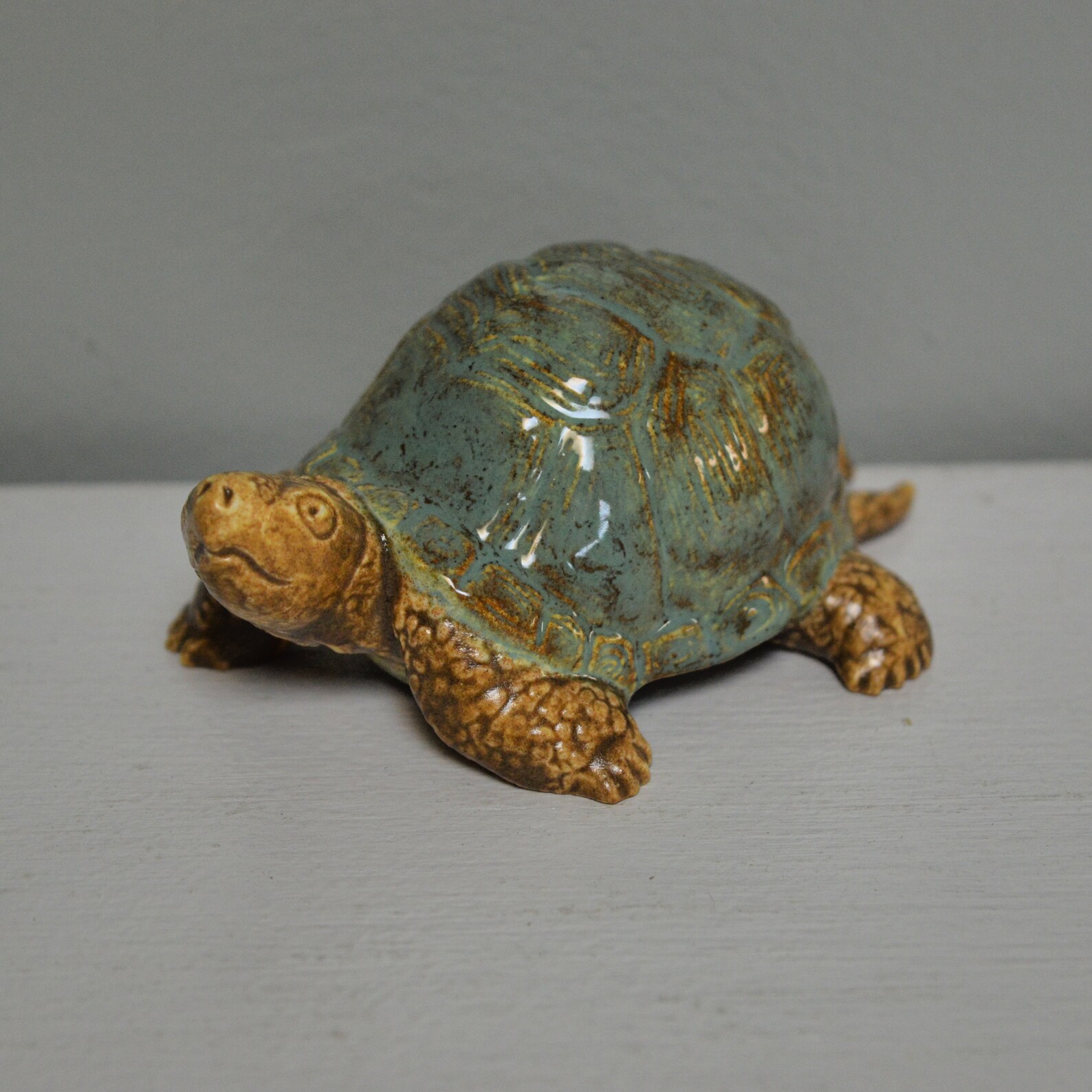 Ceramic Box Turtle on My Way - Etsy