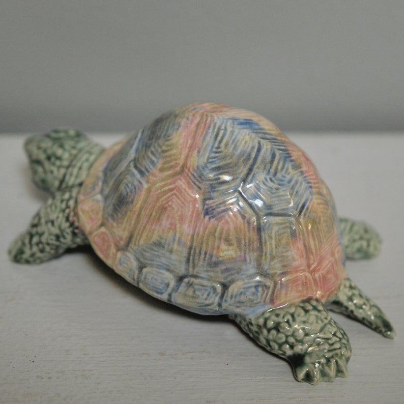 Ceramic Box Turtle almost Home - Etsy