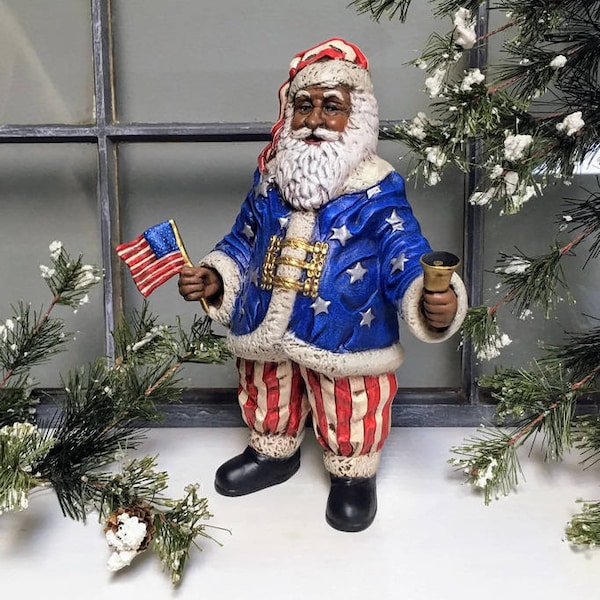 Patriotic Santa - Etsy