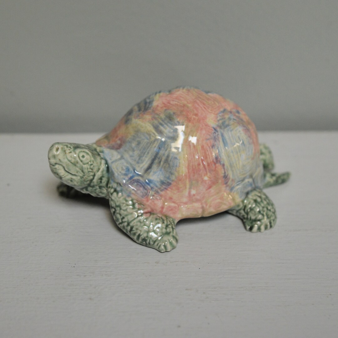 Ceramic Box Turtle "on the Move" - Etsy