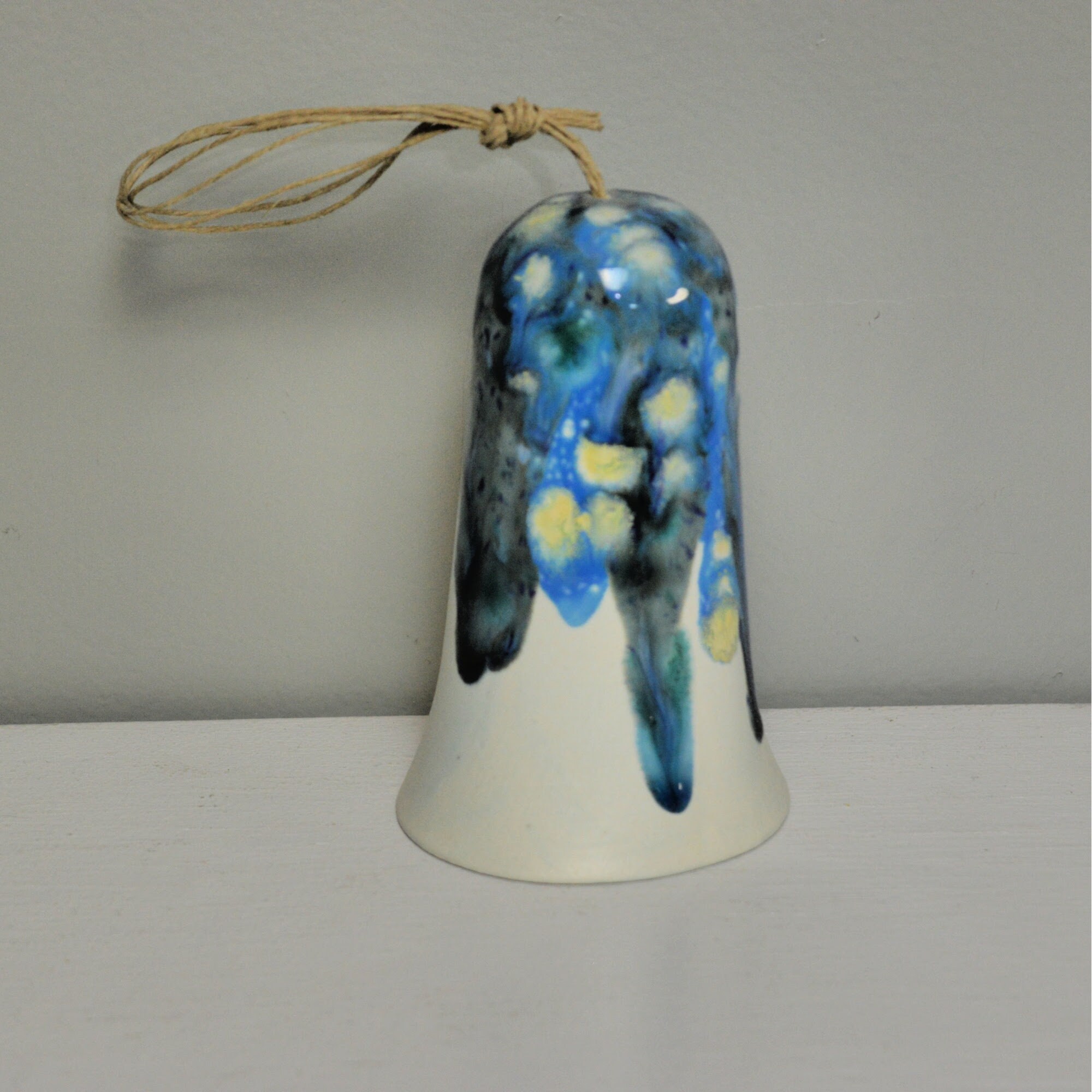 Ceramic Small Stack Wind Bell Wind Chime Tranquil Shades of | Etsy