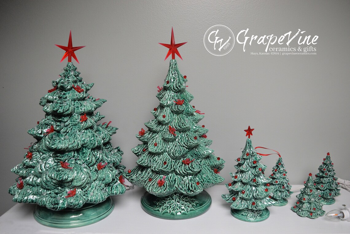 Ceramic Christmas Tree Fraser Fir Evergreen - Etsy