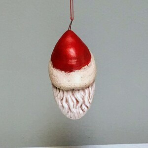 Ceramic Christmas Ornament Stocking Hat Santa Claus - Etsy