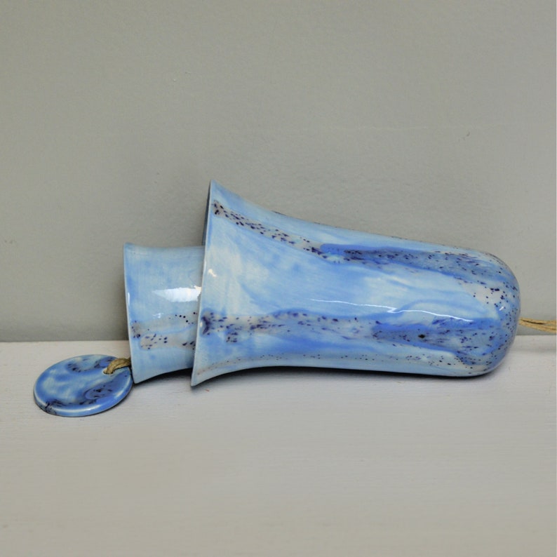 Ceramic Small Stack Wind Bell Wind Chime Shades of Blue With - Etsy