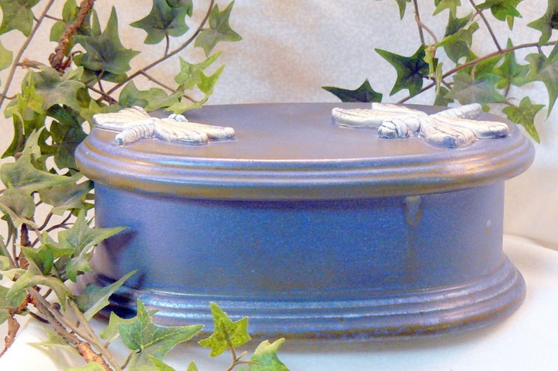 Oval Dragonfly Jewelry Box - Etsy
