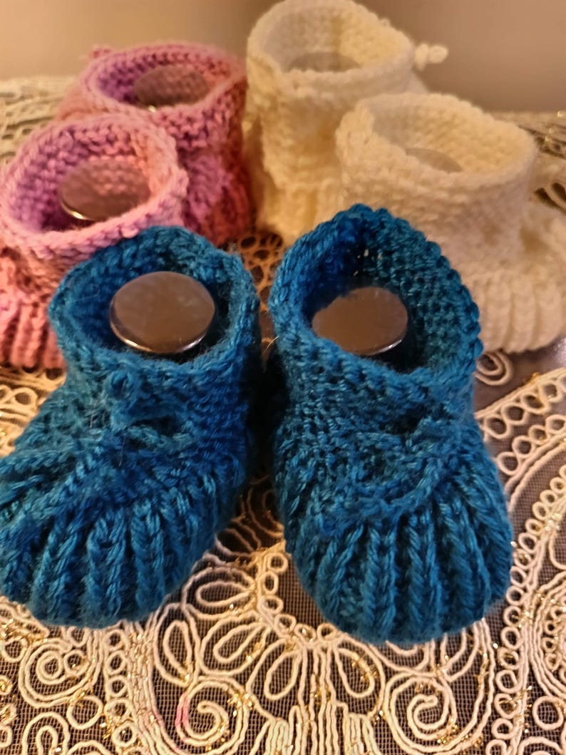 Handmade Baby Booties for Newborns - Etsy