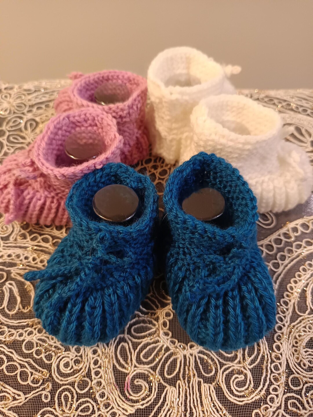 Handmade Baby Booties for Newborns - Etsy