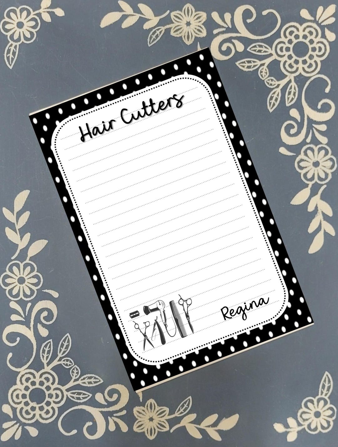 Hairstylist, Salon, Scissors, Personalize, Notepad - Etsy