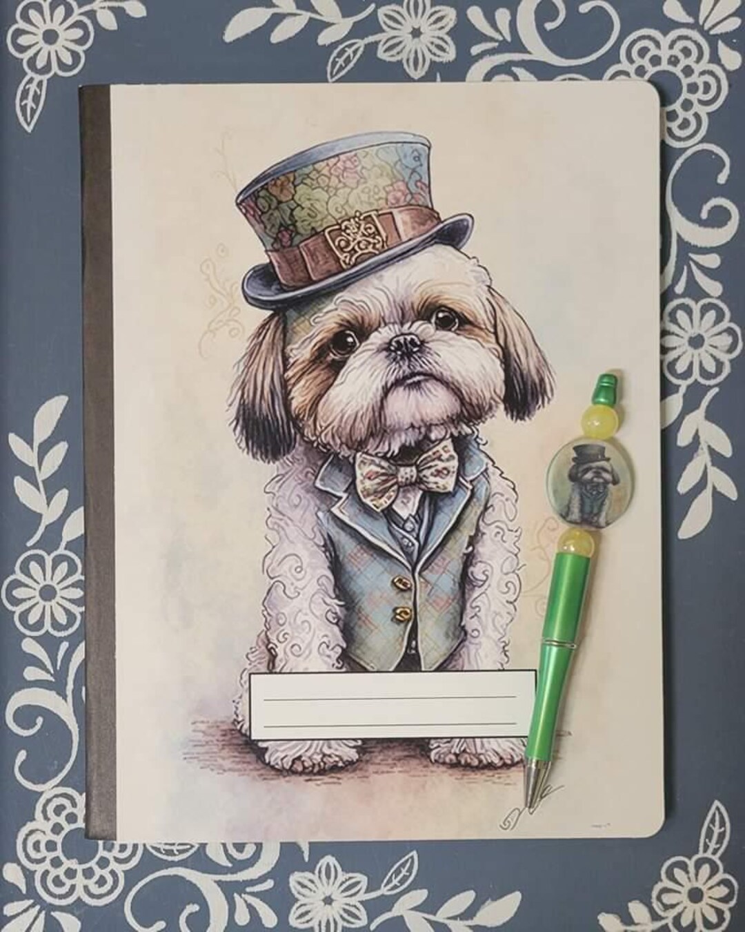 Dog, Fancy Shih Tzu, Covered Notebook - Etsy