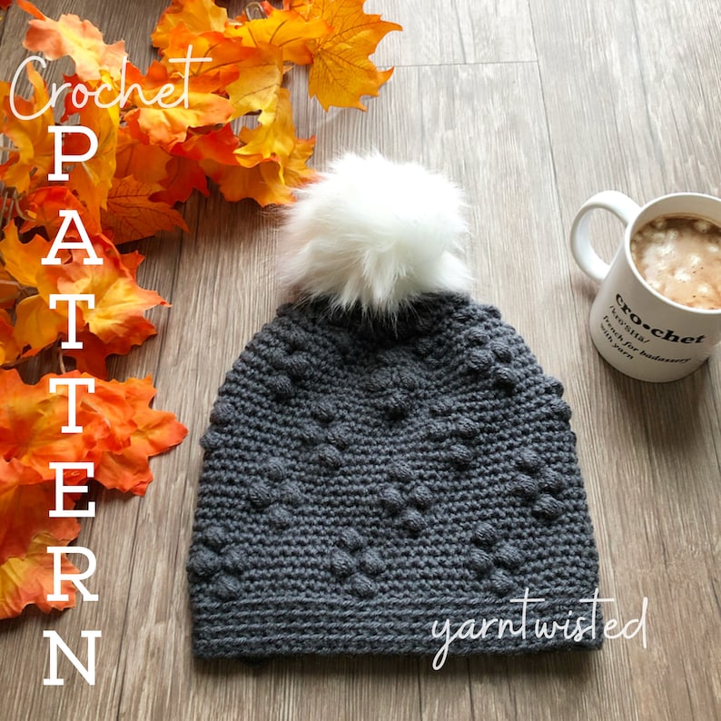 Crochet Pattern PDF BUNDLE: Women's Crochet Hat With Faux - Etsy