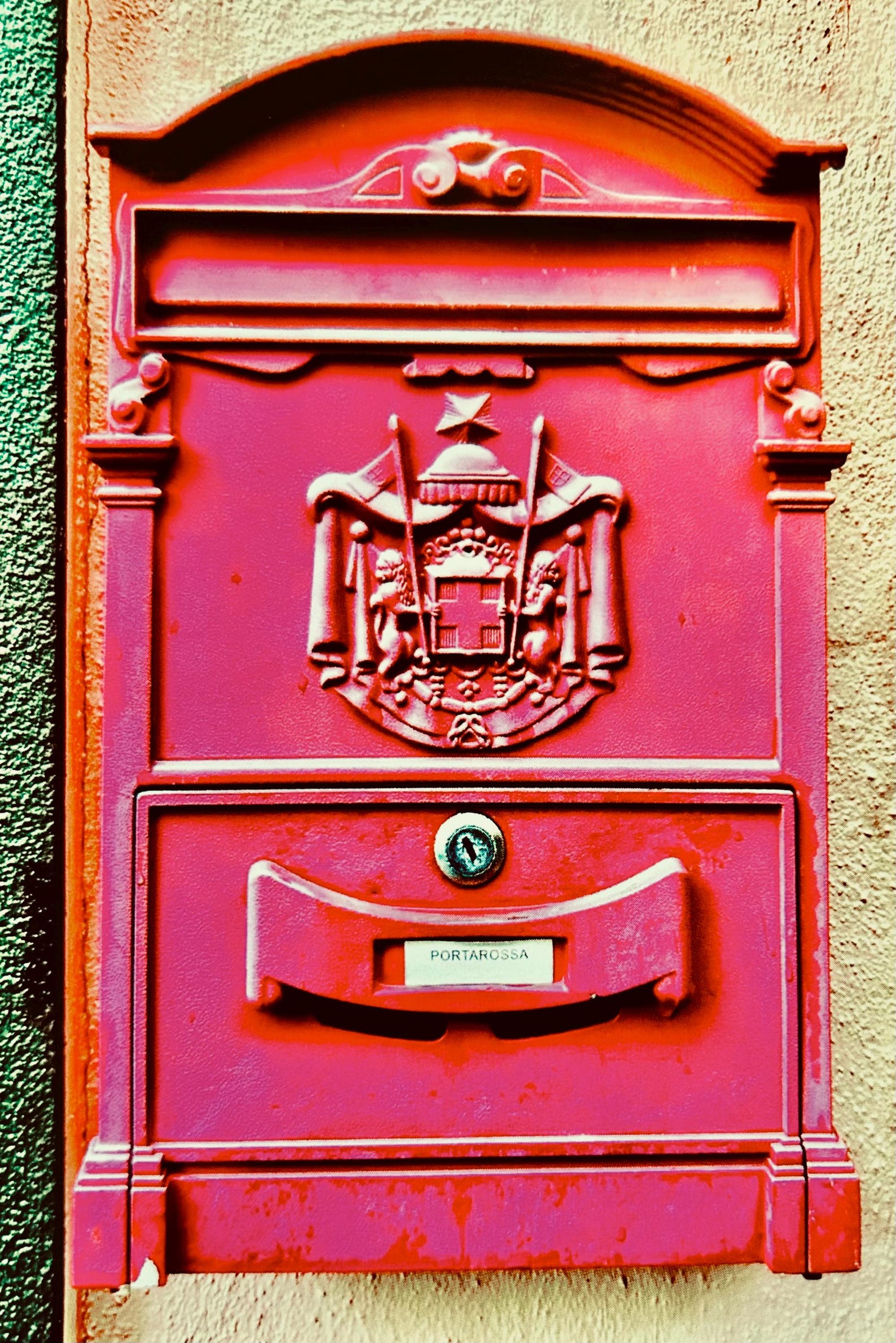 MAILBOX Postcard Italian Mail Box Letter - Etsy