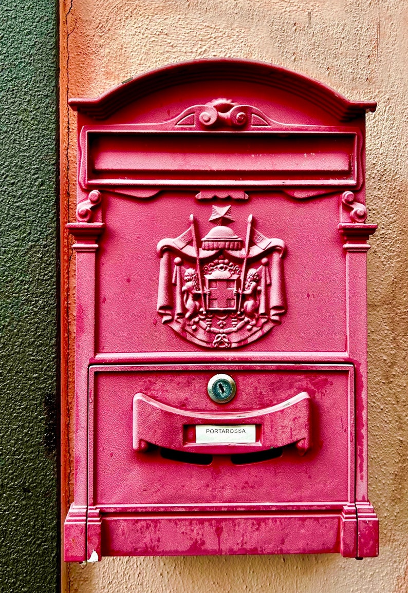 MAILBOX Postcard Italian Mail Box Letter - Etsy