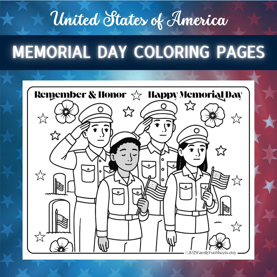 Memorial Day Coloring Pages USA Coloring Pages Independence Day ...
