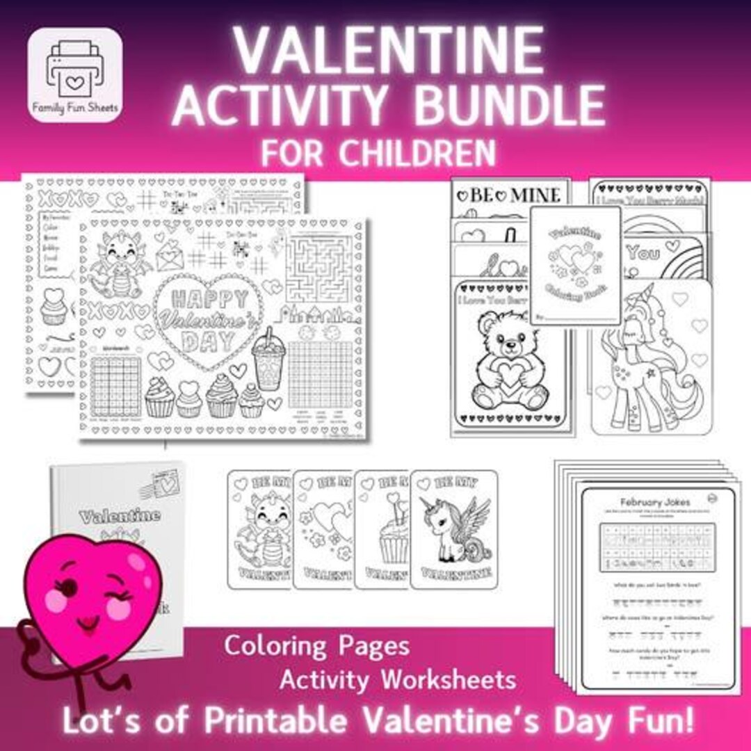 Valentines Day Coloring Pages Valentine Worksheets Classroom Valentines ...