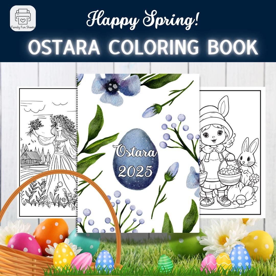 Ostara Book for Kids Ostara Coloring Pages Ostara Coloring Book - Etsy