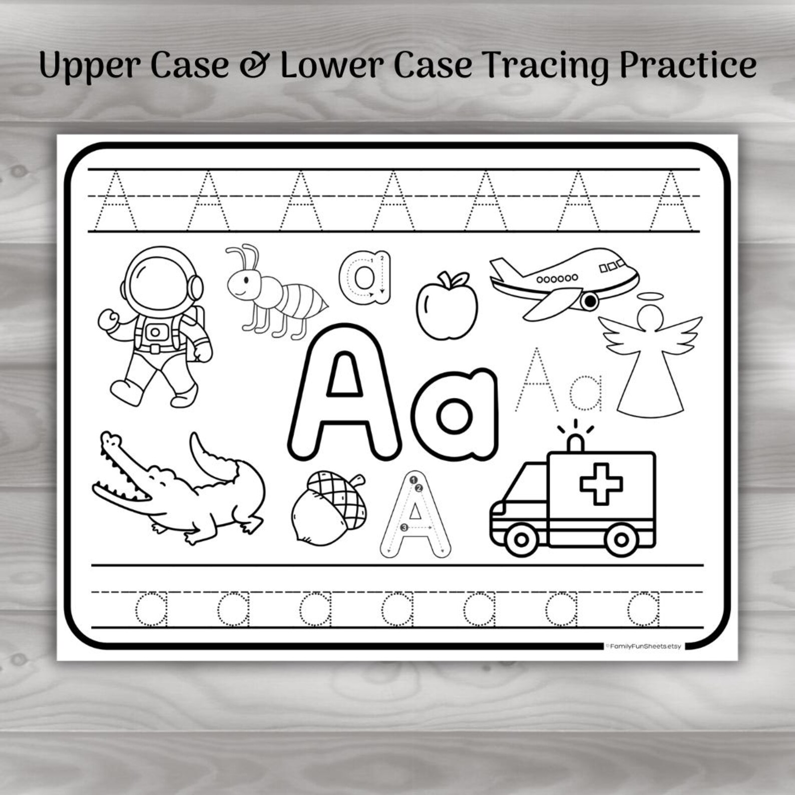 Alphabet Tracing Worksheets for Preschool Letter Tracing Worksheet ABC ...