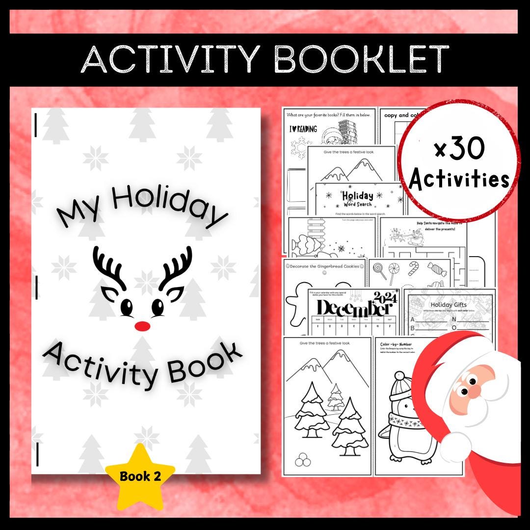 Christmas Activities for Kids, Booklet, Printable Activities, Christmas ...