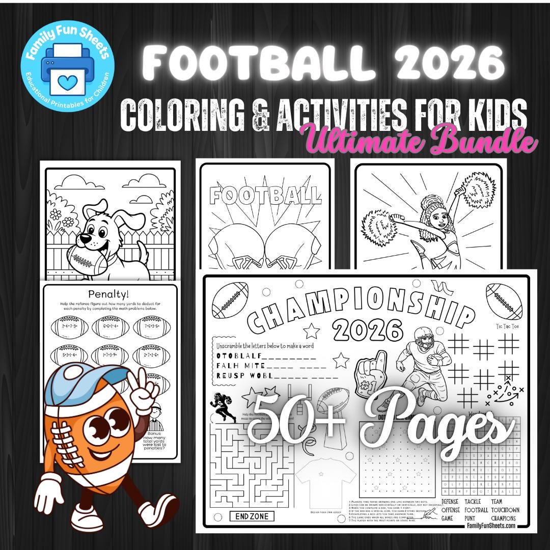 Football Coloring Pages Football Coloring Sheets Super Football Bowl ...