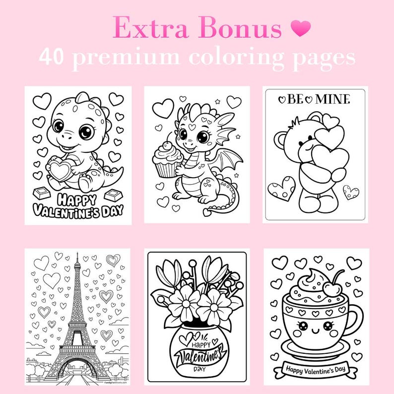Valentine Classroom Party Bundle Valentine Activity Cards Valentine ...
