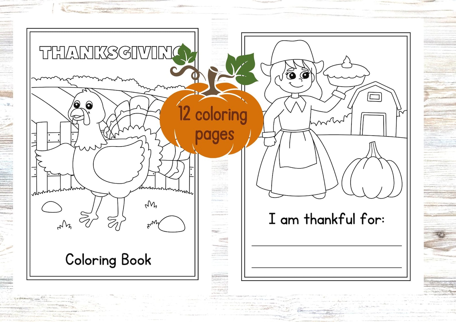 Thanksgiving Coloring Pages for Kids, Turkey, Coloring Books, Printable ...