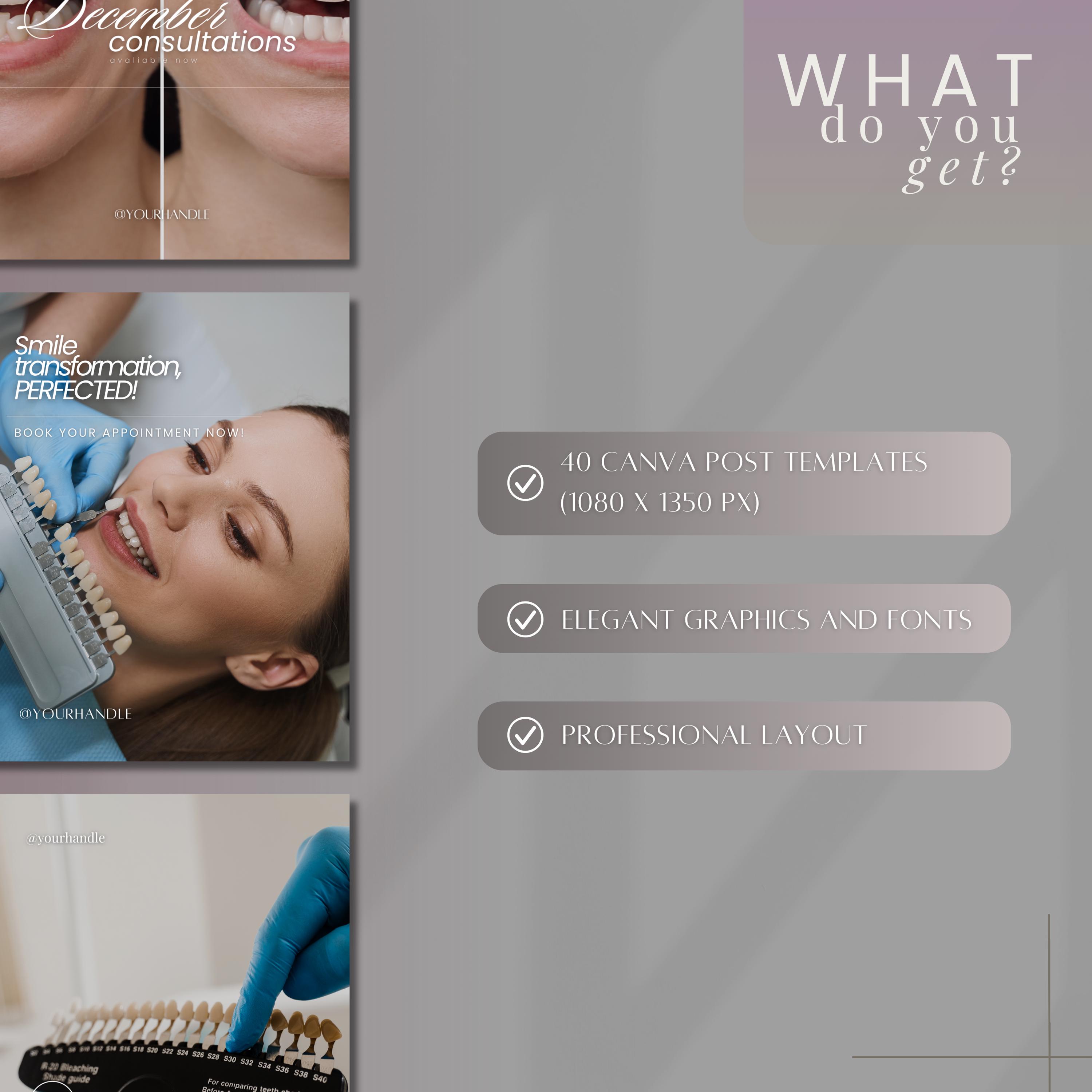 Veneer Instagram Posts: Dental Practice Social Media Templates (canva ...